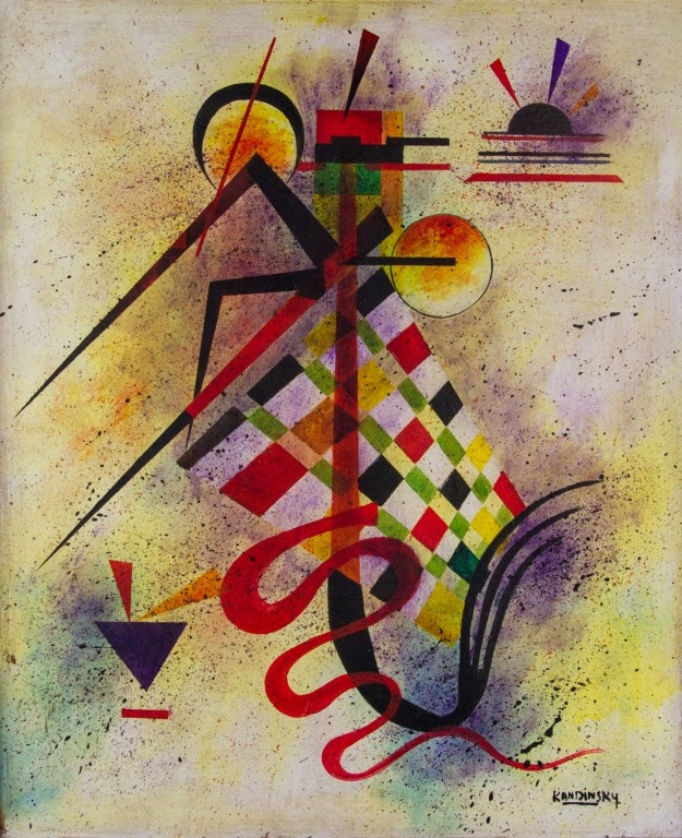 Wassily Kandinsky | Abstract painting; combined with many geometric ...