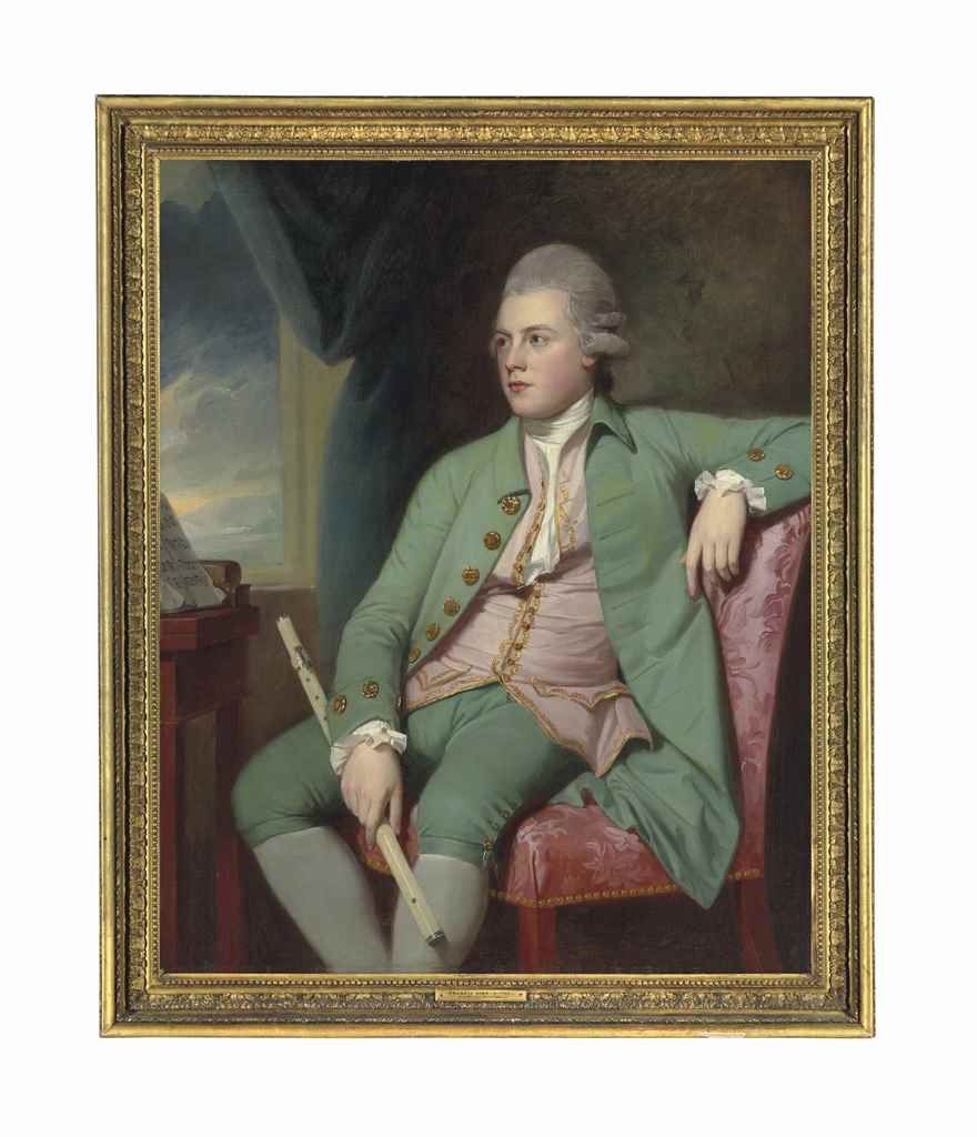 George Romney | Portrait of Barry Maxwell, 1st Earl Farnham, seated ...