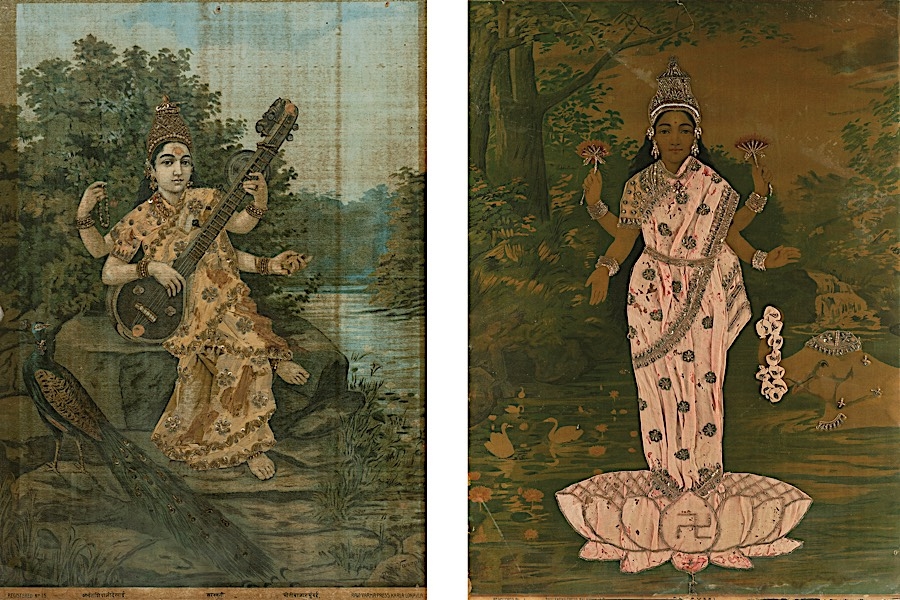 Saraswati Painting Raja Ravi Varma