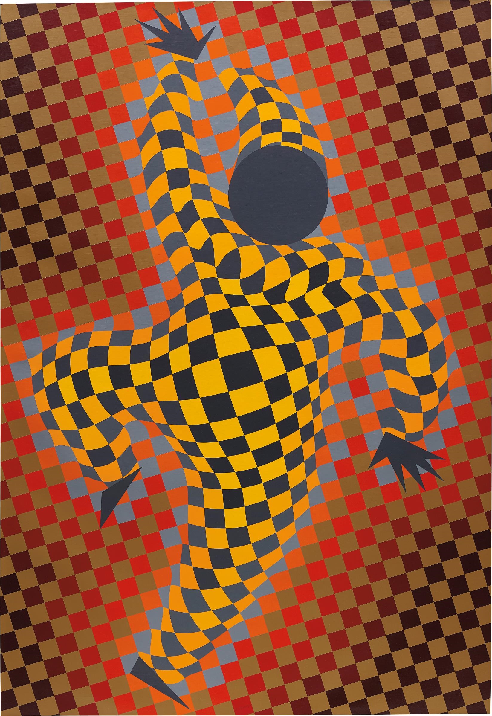 Victor Vasarely | Sakk (1988) | MutualArt