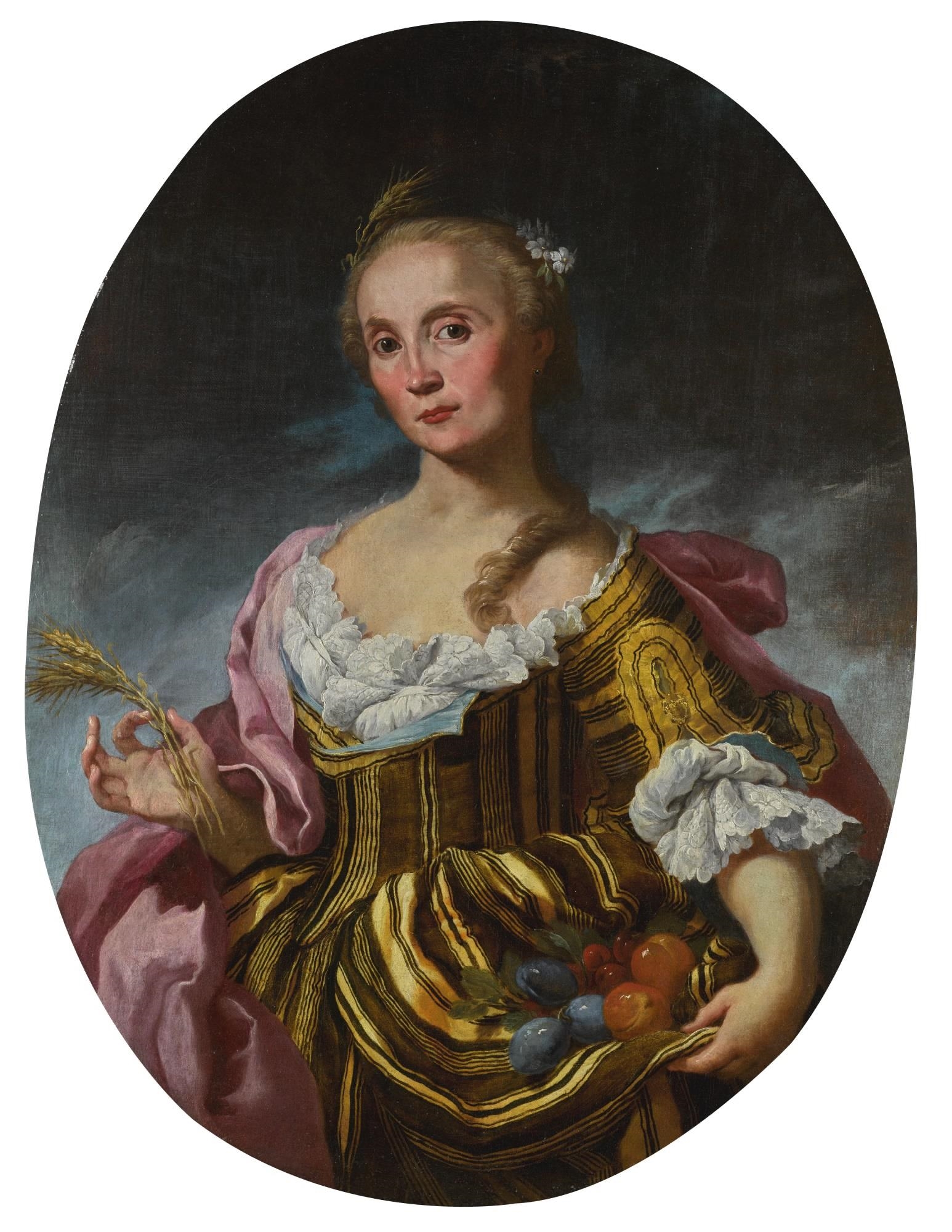 Giuseppe Antonio Petrini | Portrait Of A Elegantly Dressed Woman As ...