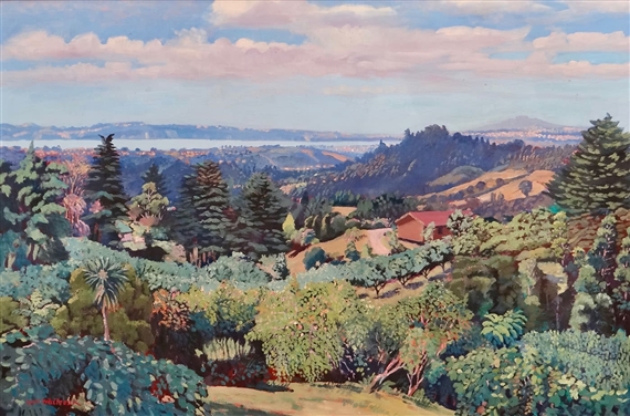 Cyril Whiteoak | Harbour from Waitakere Range | MutualArt