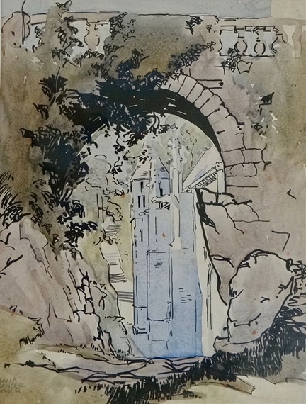 Olivia Spencer Bower | Medieval Village | MutualArt