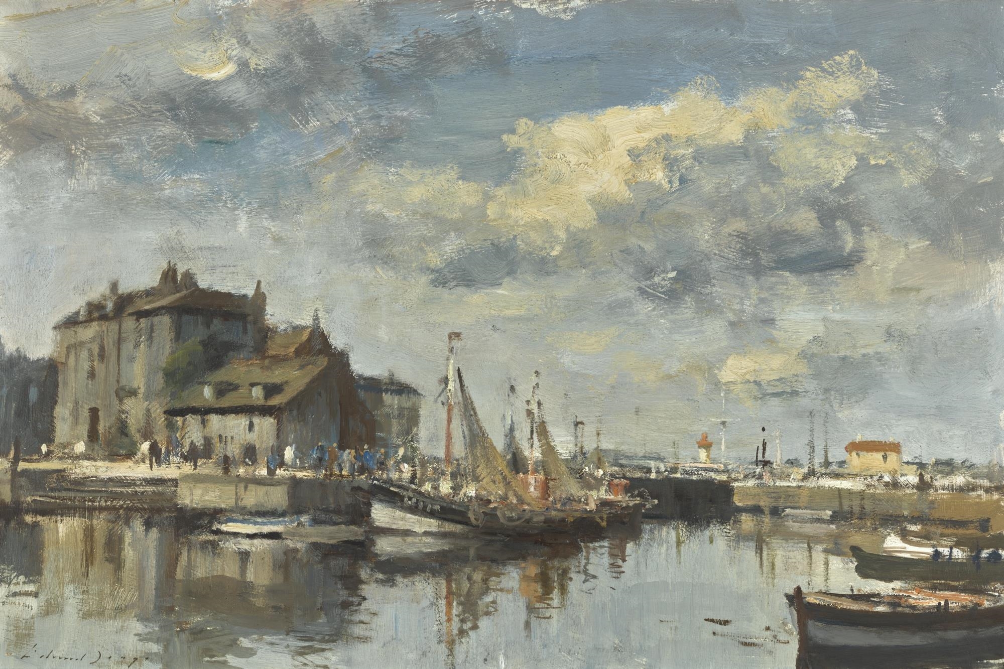 Edward Brian Seago | FISHING BOATS AT THE LIEUTENANCE, HONFLEUR | MutualArt