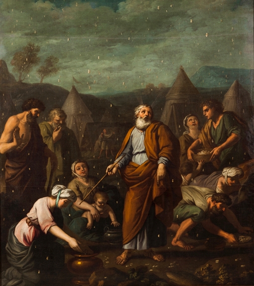 Portuguese School, 17th Century | The fall of Manna | MutualArt