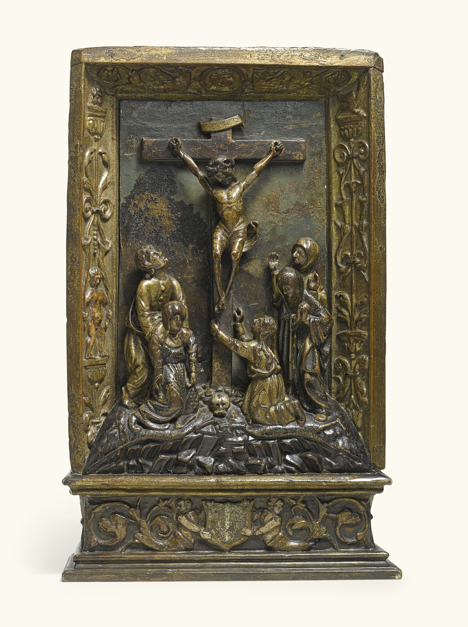 Hispano-Flemish School, 16th Century | RELIEF WITH THE CRUCIFIXION | MutualArt
