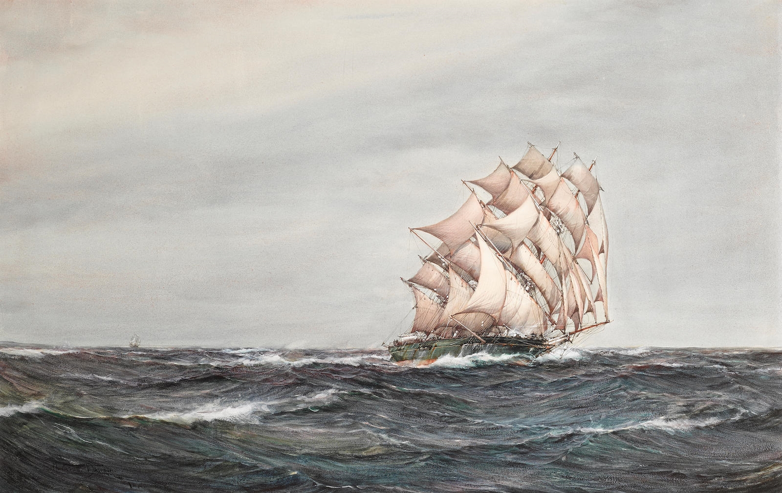 Montague Dawson | The British Clipper Ship Thermopylae | MutualArt
