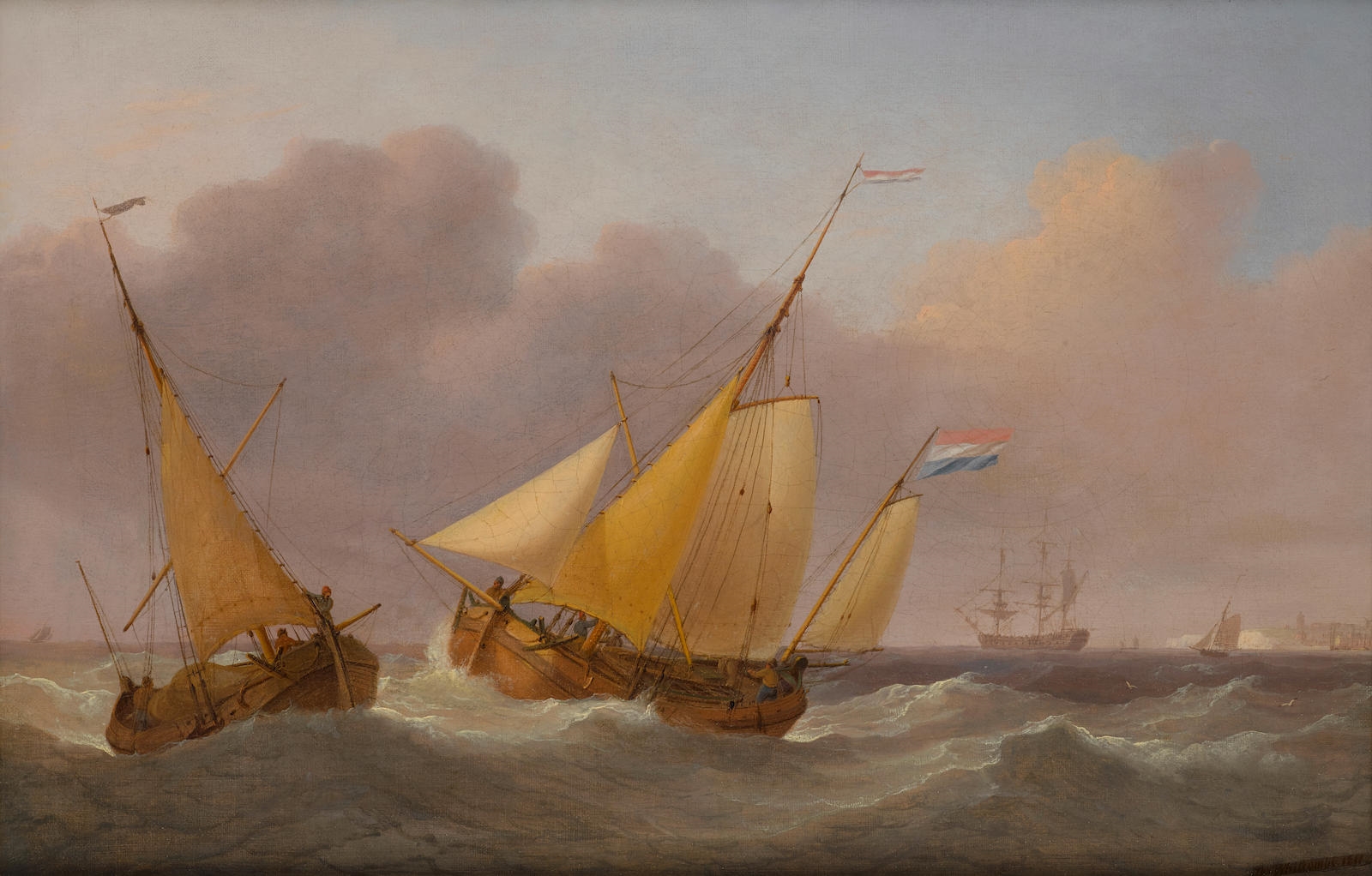Thomas Whitcombe | Dutch Shipping in the Channel (1811) | MutualArt