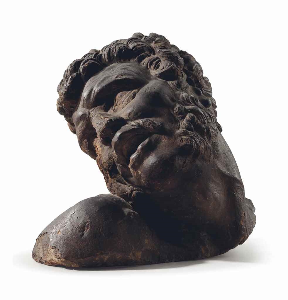 Pierre Puget | A TERRACOTTA BUST OF MILO OF CROTON | MutualArt
