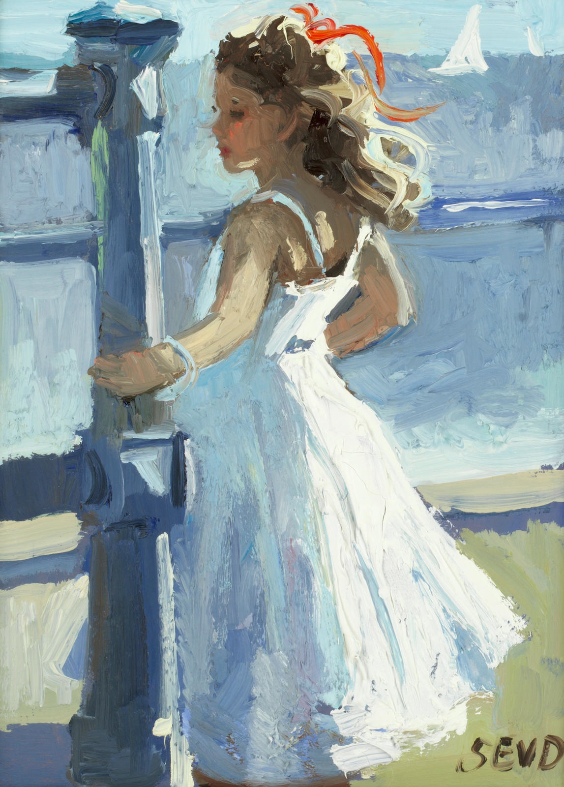 Sherree Valentine-Daines | On the Beach Promenade, Sidmouth | MutualArt