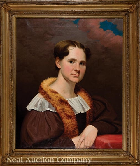 Cephas Giovanni Thompson | Portrait of a Young Woman in a Fur Stole ...