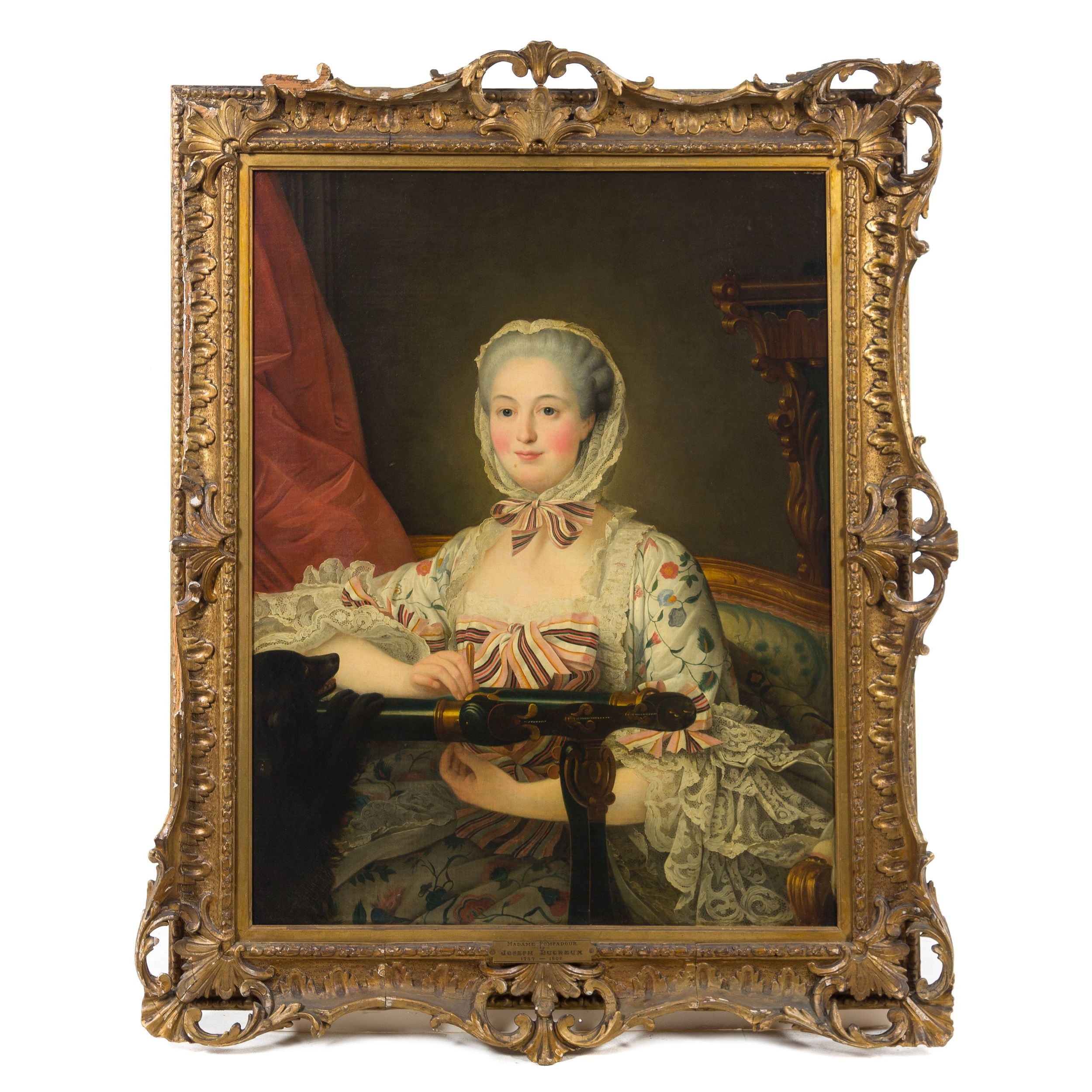 Francois-Hubert Drouais | Portrait of Madame de Pompadour | MutualArt