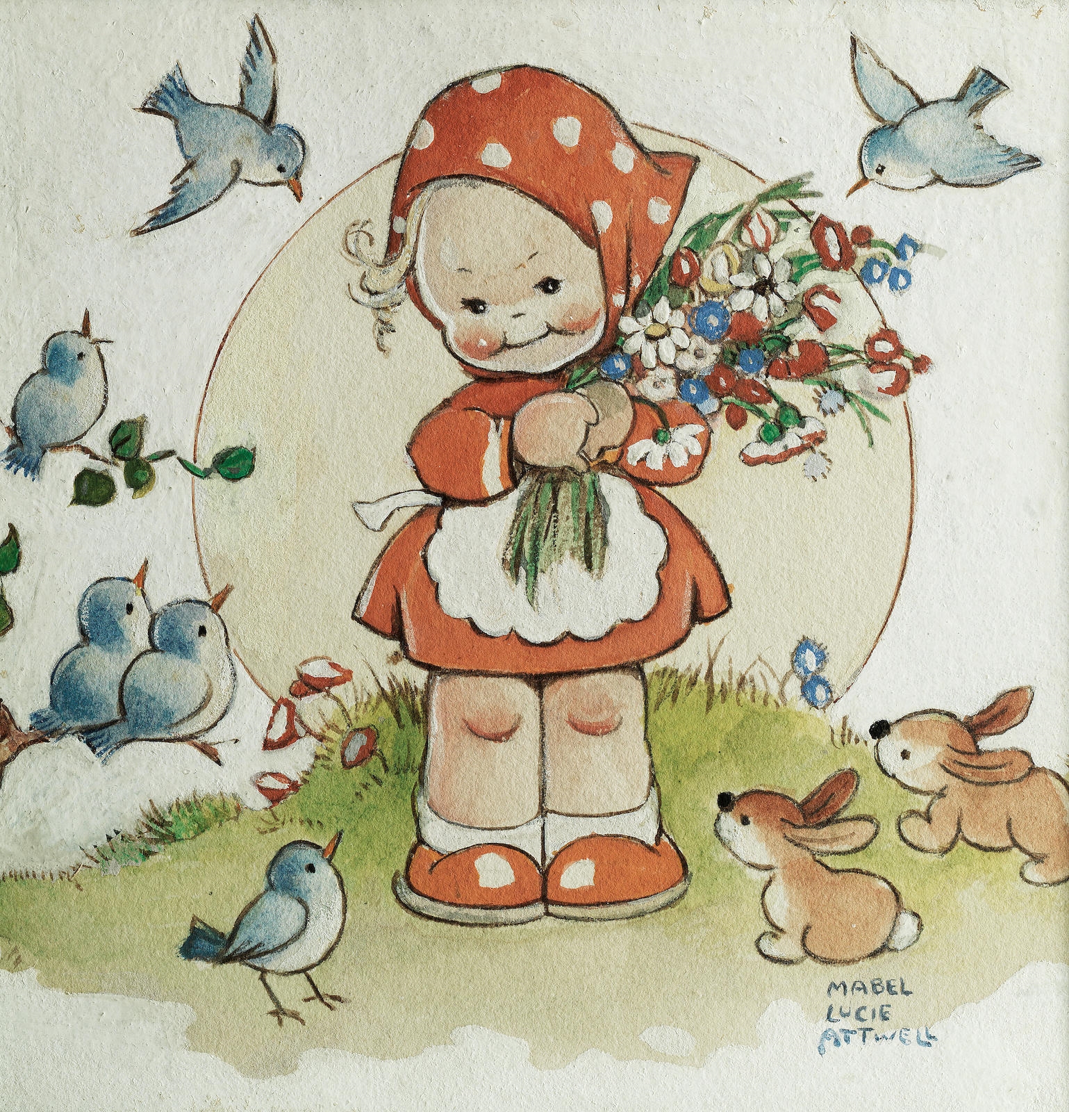 Mabel Lucie Attwell | All Dressed Up - S'only Me But Not So Old ...