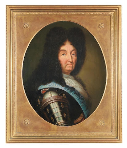 Hyacinthe Rigaud | Portrait of Louis XIV in armour | MutualArt