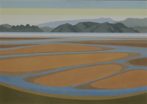 Nelson Thompson | Coromandel Harbour, North to Moehau Range (1986 ...
