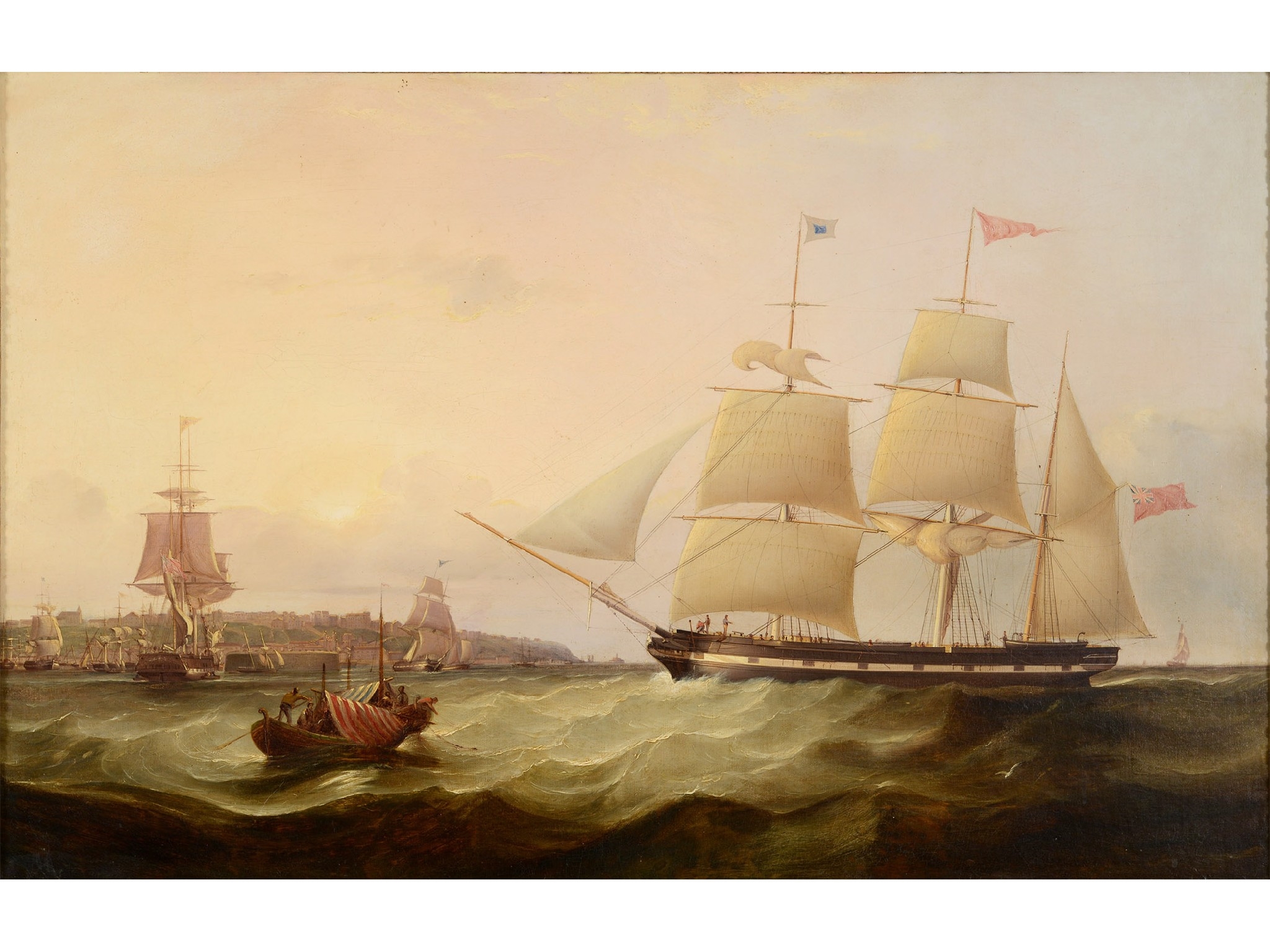 Samuel Walters | THE 16-GUN SLOOP `ELIZA JANE` IN TWO POSITIONS OFF ...