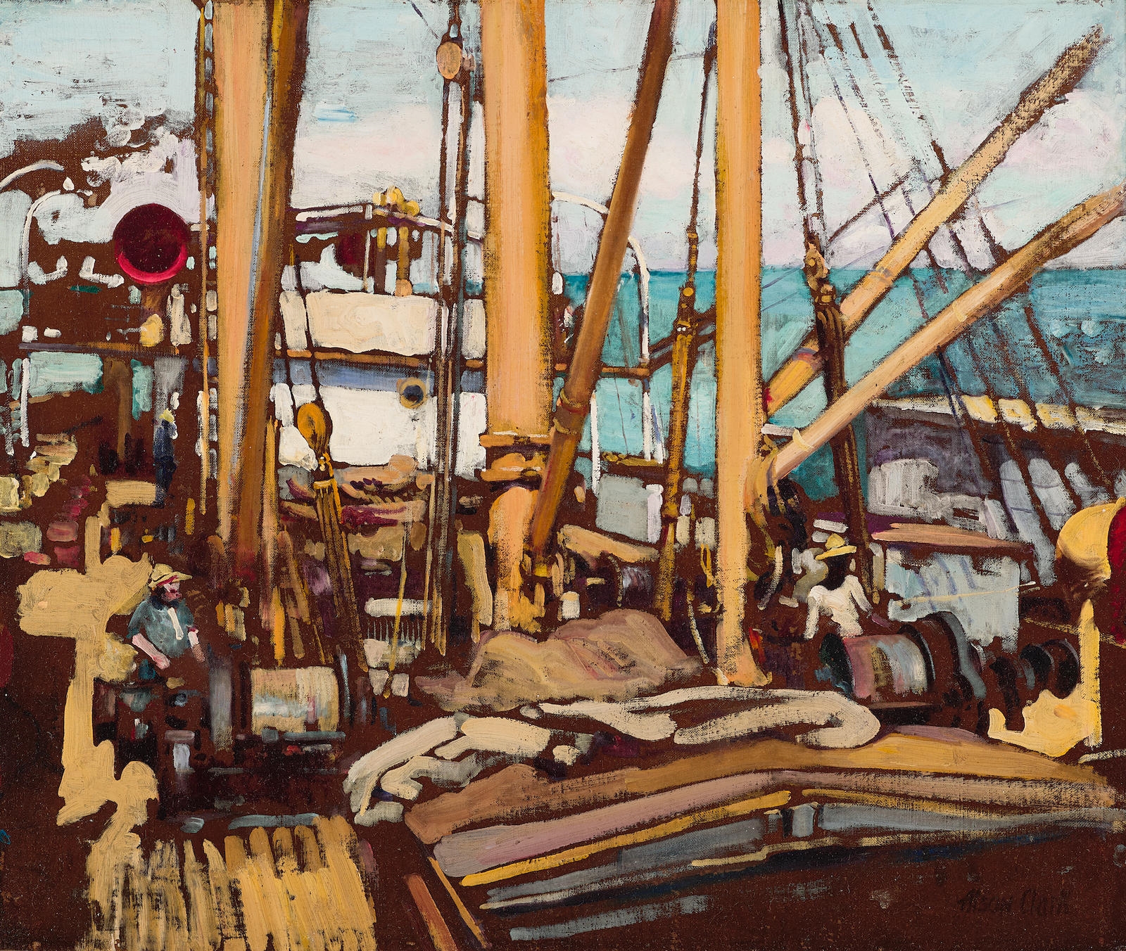 Alson Skinner Clark | On the Deck (1906) | MutualArt