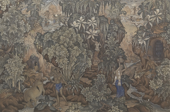 Anak Agung Rai | Balinese forest scene | MutualArt