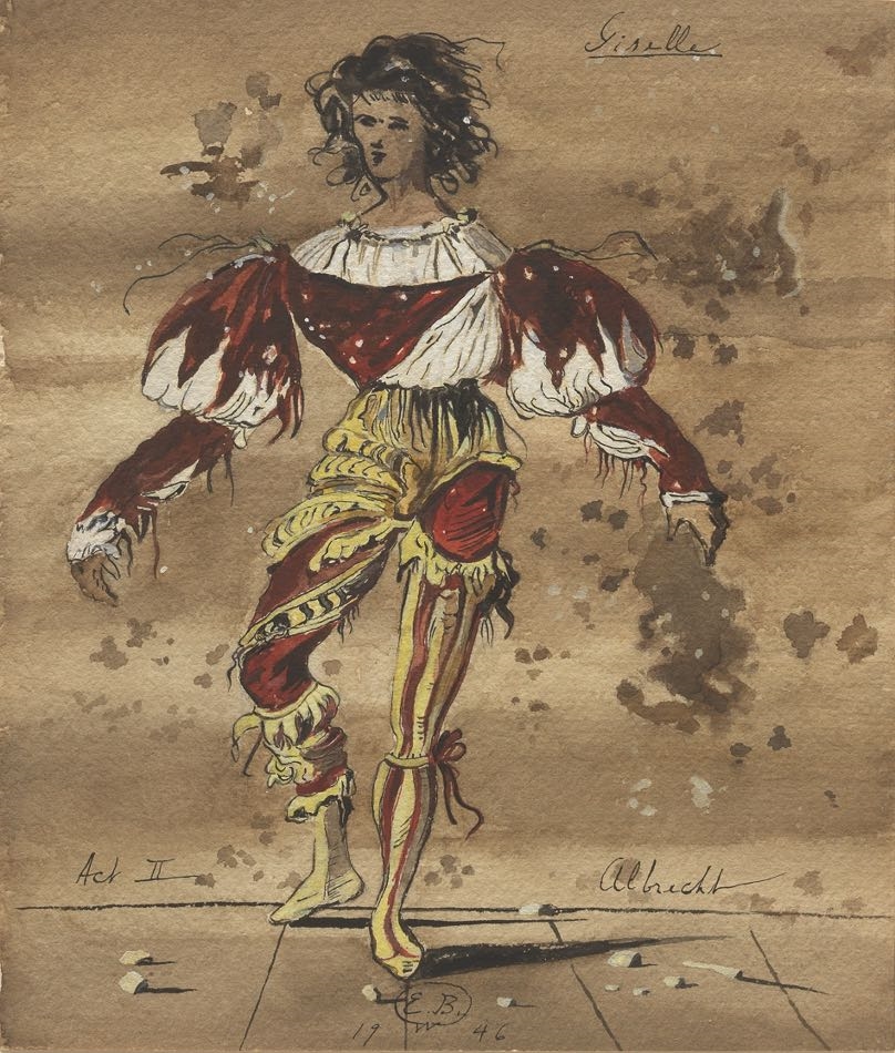 Eugène Berman | Giselle, Albrecht, Act II (1946) | MutualArt