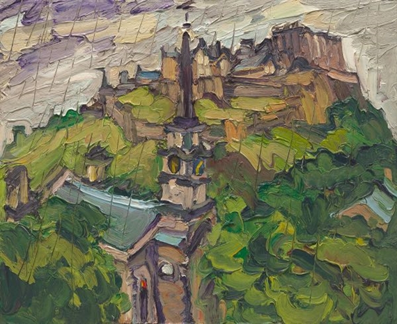 Edward Beale | Edinbourgh Castle in Rain (2007) | MutualArt