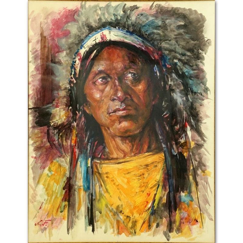 Nicolai Fechin | Portrait of Native American | MutualArt