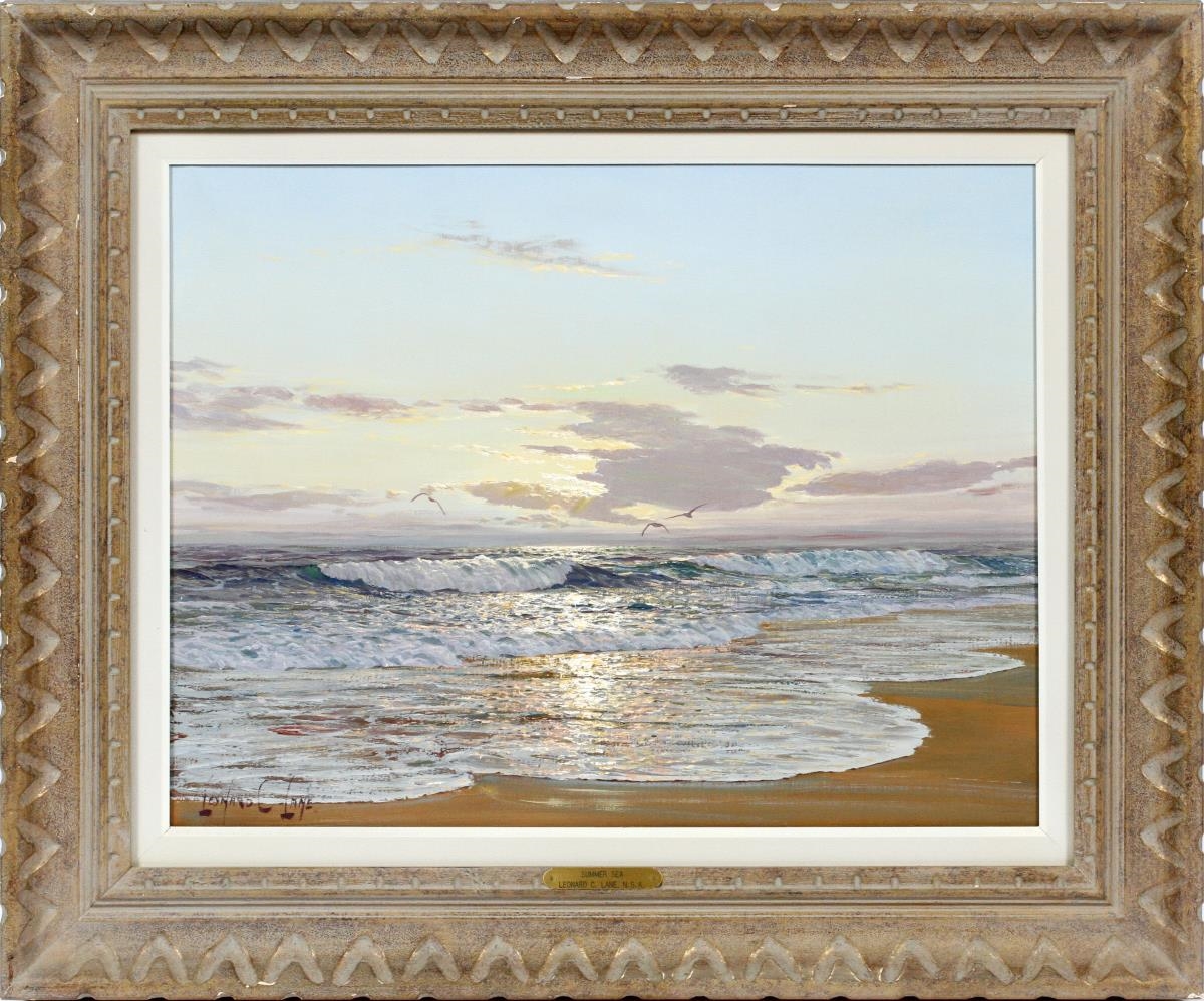 Leonard C. Lane | Sunrise over cresting waves | MutualArt