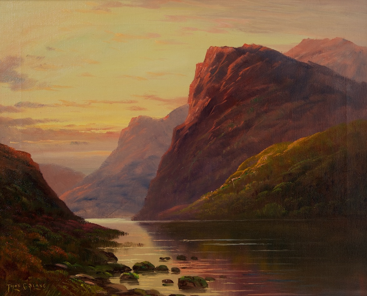 Thomas C. Blake | A Highland Sunset | MutualArt