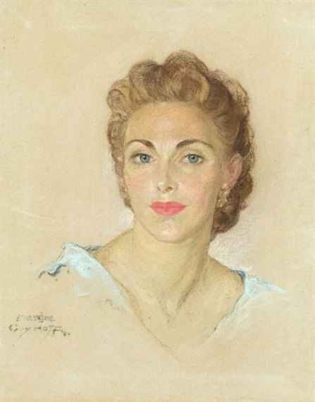 Guy Hoff | Lot of Two Portraits of Mardee, the Artist's Daughter (1934 ...
