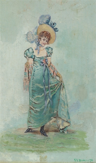 Edward Lamson Henry | Portrait of an unidentified woman (1876) | MutualArt