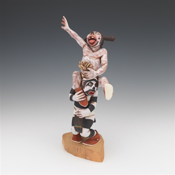 Neil David | Two Tewa Clowns | MutualArt