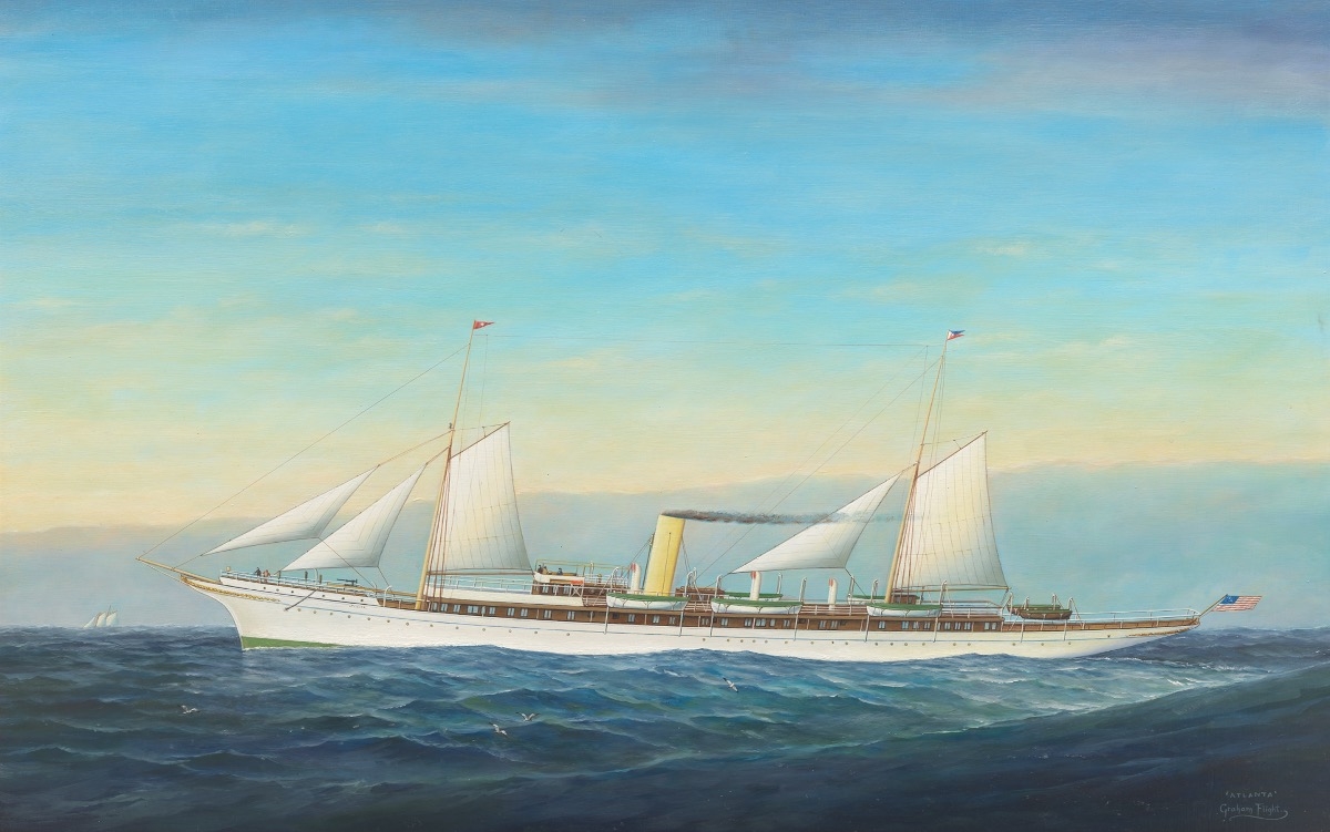 Graham Flight | BRITISH CLIPPER SHIP THE DOVER CASTLE UNDER SAIL ...