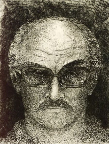 Gabor Peterdi | Self Portrait 60 II, (1975) | MutualArt