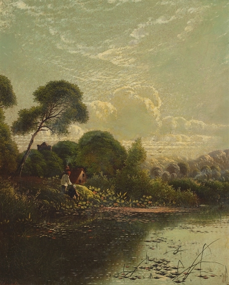 Edwin Henry Boddington | Lake fishing | MutualArt