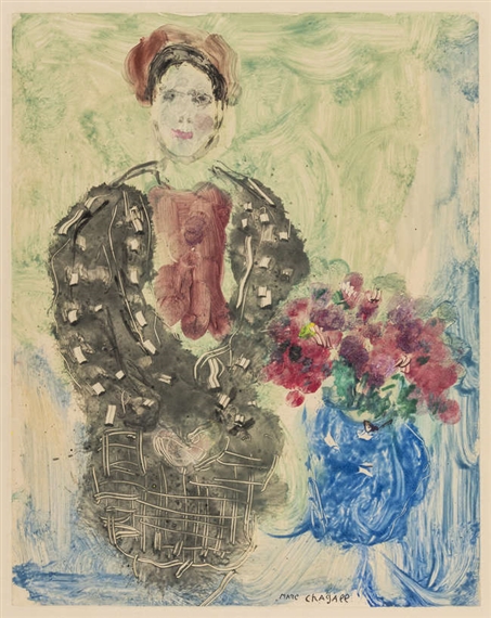 Marc Chagall | Vava au Turban rouge (Cramer Monotypes 107) (1963 ...