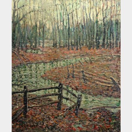 Ernest Lawson | Spring Landscape | MutualArt