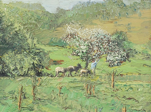 Harry Orlyk | Seth Pruning Apple Trees | MutualArt