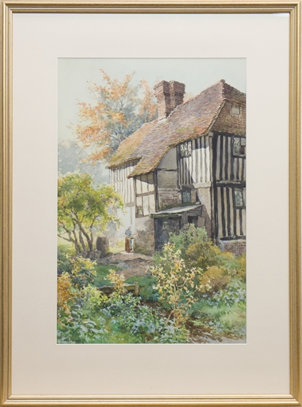 Ernest W. Haslehust | A COTTAGE GARDEN | MutualArt