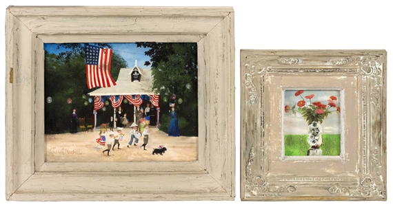 Richard E. Howard | Two works:The Big Parade and The Vase | MutualArt