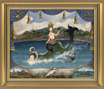 Ralph Eugene Cahoon Jr. | MERMAIDS AND SAILORS TAKING A DIP | MutualArt