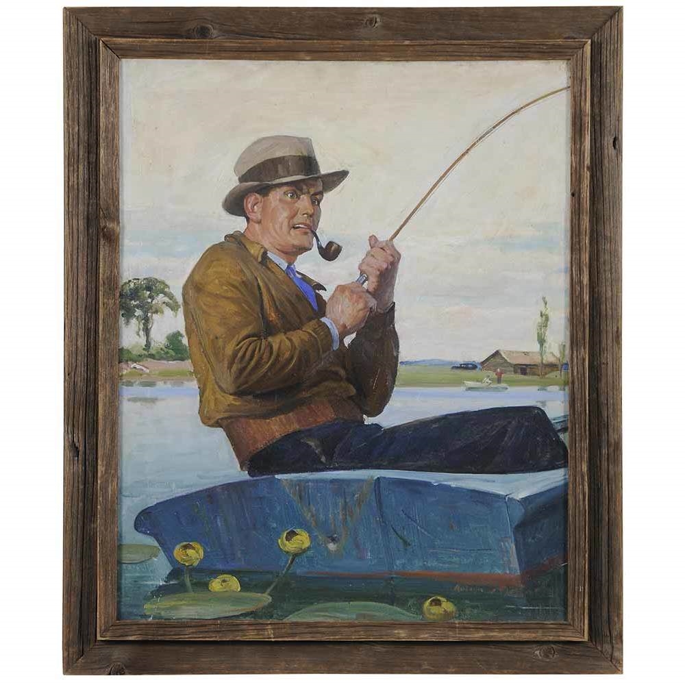Arthur Davenport Fuller | Bass Fishing (1932) | MutualArt