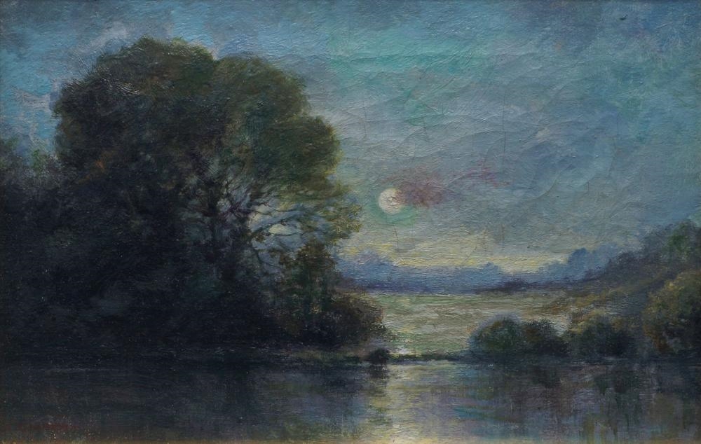 Arthur Gilbert | Moonlight Landscape | MutualArt
