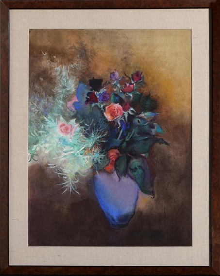 Ian Woodner | Vase and Flowers (1968) | MutualArt