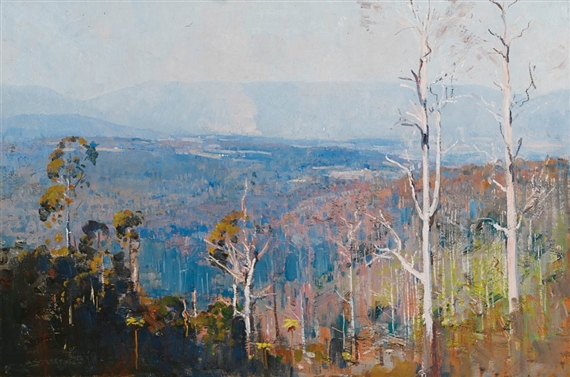 Arthur Streeton - Sheep grazing, Dorset, pencil,...