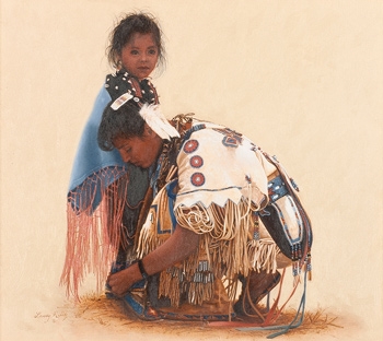 Larry Riley | Preparing for the Dance (1988) | MutualArt