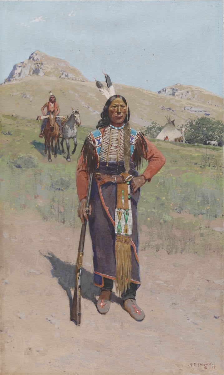 Henry Francis Farny | Nyutchi, The Old War Chief, Zuni | MutualArt