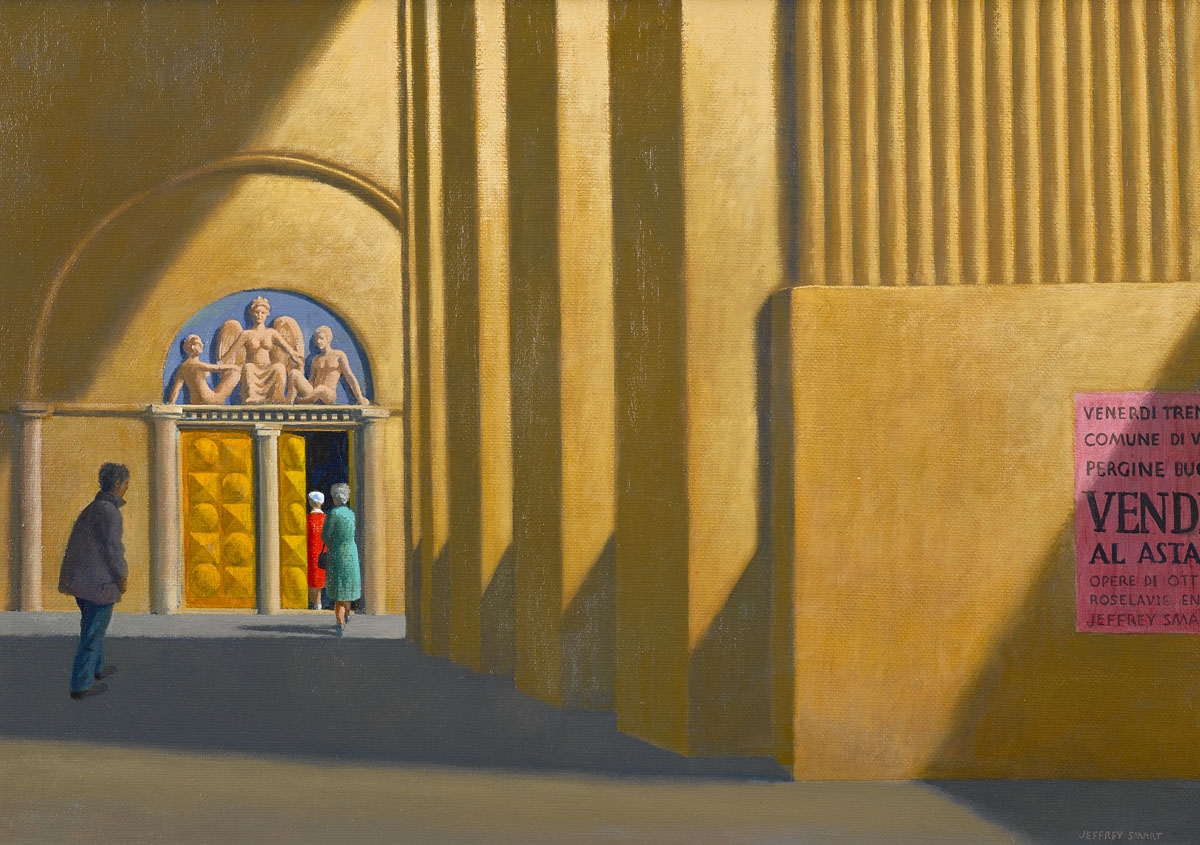 Jeffrey Smart | Study for Supermarket Car Park II (2004) | MutualArt