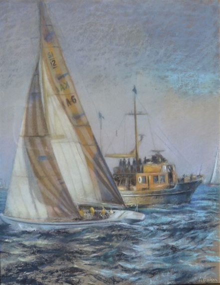 Greg Baker | The Finish - Depicts, Australia II | MutualArt