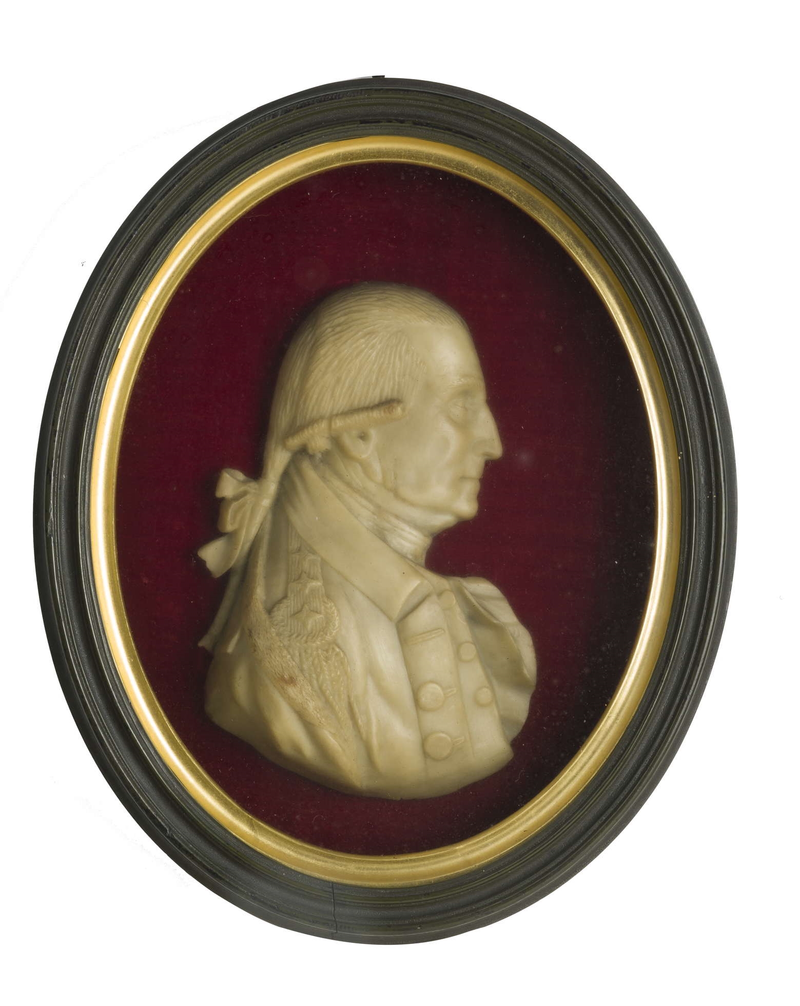 Patience Lovell Wright | Large Wax Profile Portrait Of George ...