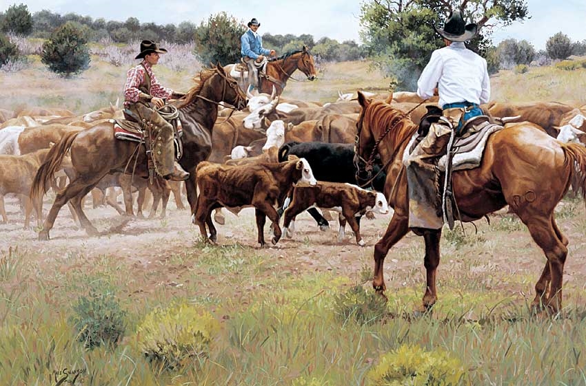 Mark Swanson | Whittling Ponies (1988) | MutualArt