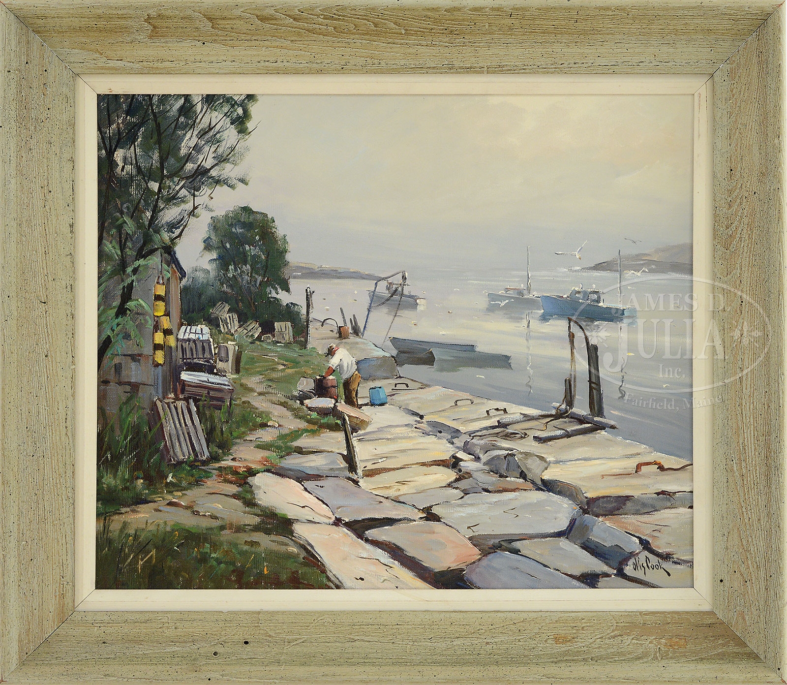 Otis Cook | GRANITE PIER, ROCKPORT MASS | MutualArt